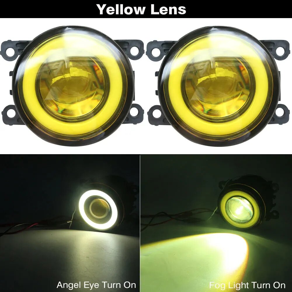 Cawanerl для Land Rover Discovery 4 LR4 SUV (LA) 2010 2011 2012 2013 Автомобильные светодиодные противотуманные фары Angel Eye DRL дневные ходовые огни 12 В Yellow Lens