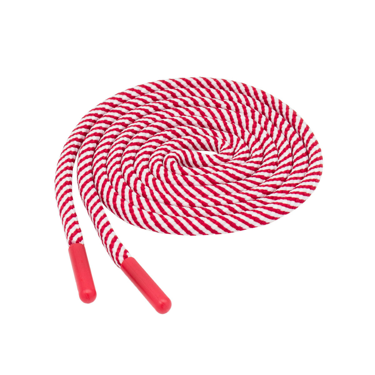 Шнурок круглый для одежды Айрис 3AR2803, двухцветный, 5 мм*135 см (06 красный, белый)