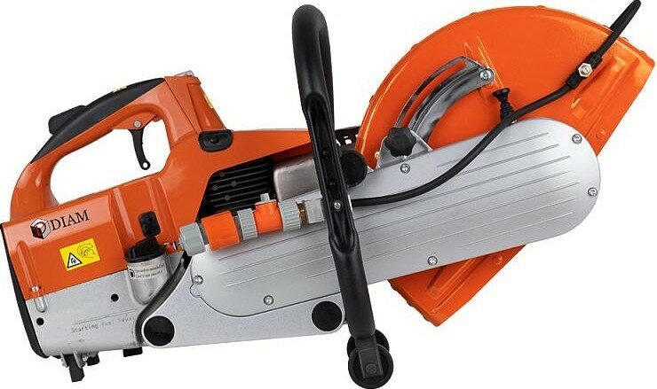 Бензорез Diam EX-350, для асфальта и бетона, 15кг, без диска