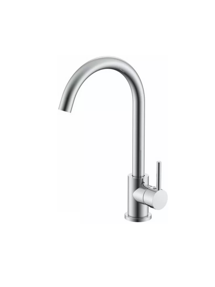 Смеситель для кухни Splenka S201.40, поворотный излив, нержавеющая сталь, хром