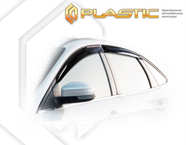 Дефлекторы окон (Classic полупрозрачный) Ford Focus 3 седан 2011 - 2015 г. в. СА Пластик (Арт. 2010030306285)