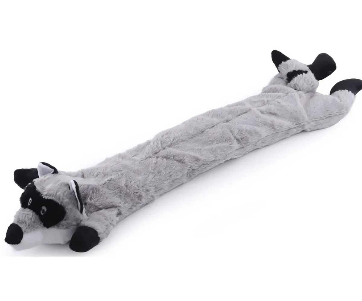 Игрушка-пищалка Nunbell для собак енот мех шуршащая 10920-0053 70см