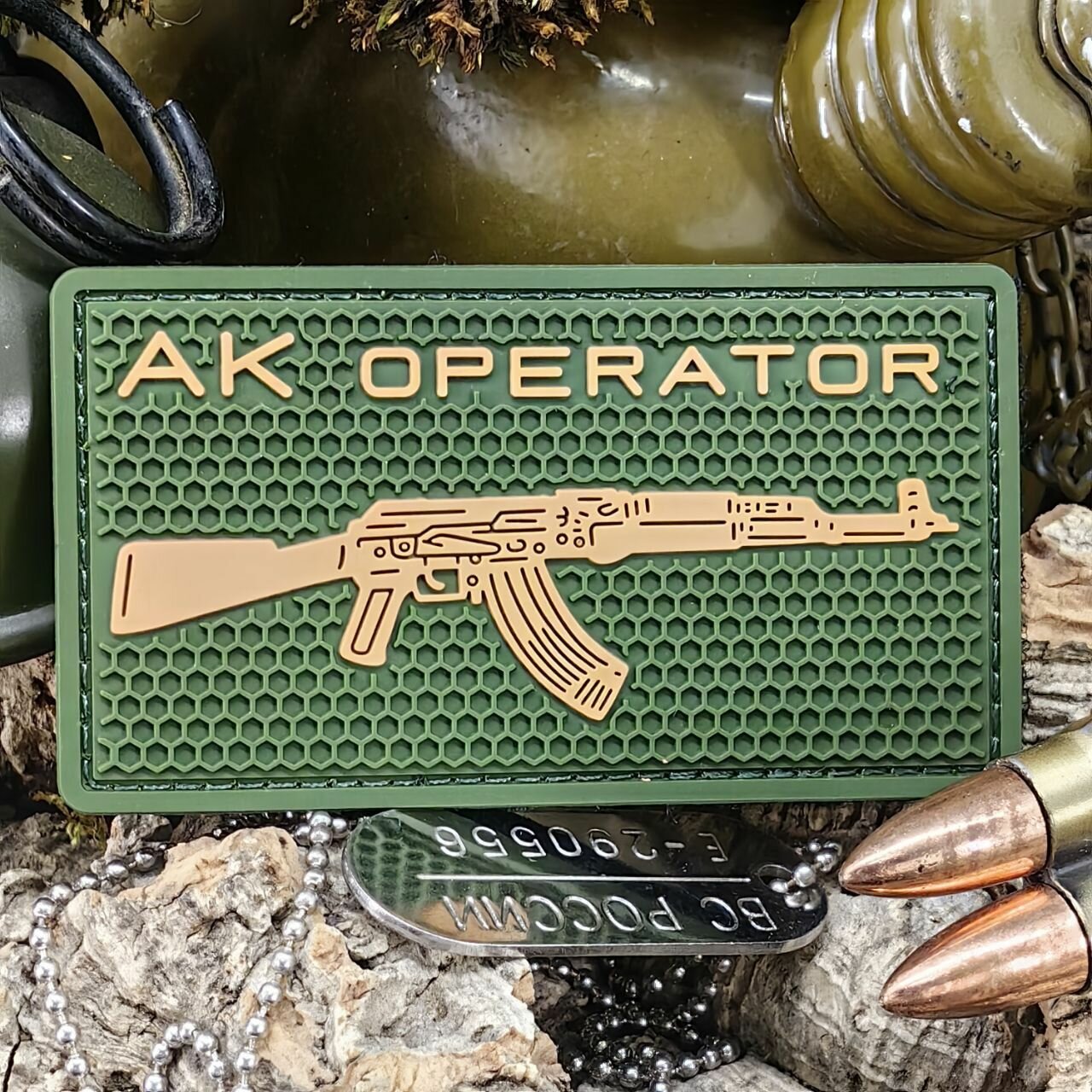Нашивка-патч AK OPERATOR 3D PVC оливковая