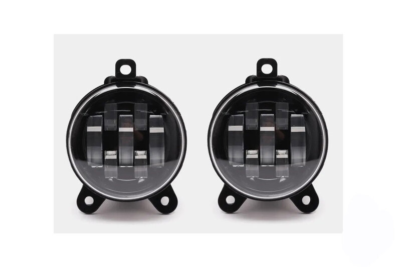 Фара противотуманная ZF-5279-7ED-W со светодиодами белая-прожектор на Приору (90*90*67MM) 12V-30W