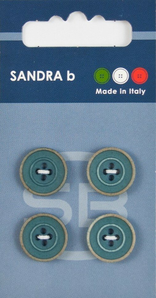#CARD128 Пуговицы Sandra 4 шт