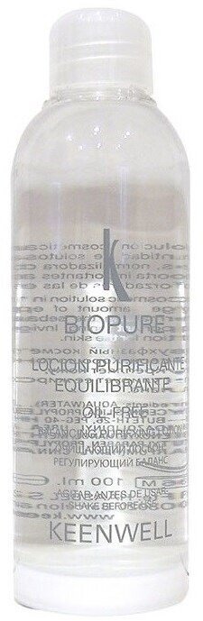 Очищающий лосьон, регулирующий баланс, 100 мл Biopure Locion Purificante Equilibrante Oil-Free Keenwell / Кинвелл