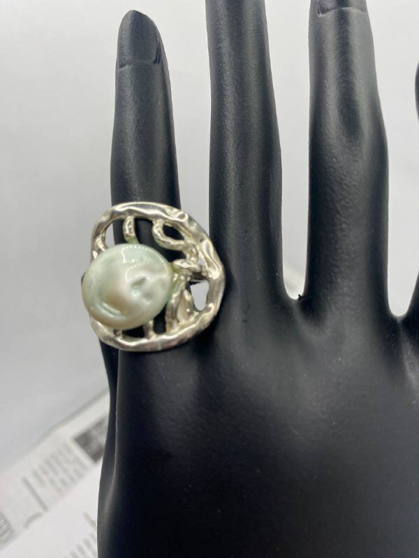 Кольцо, жемчуг имитация