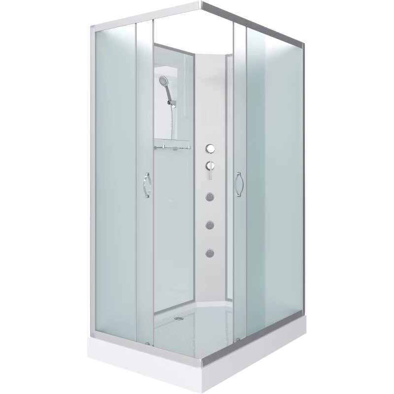 Душевая кабина Niagara Classic NG-43295-14QBKG 120х90 см, без крыши, с гидромассажем