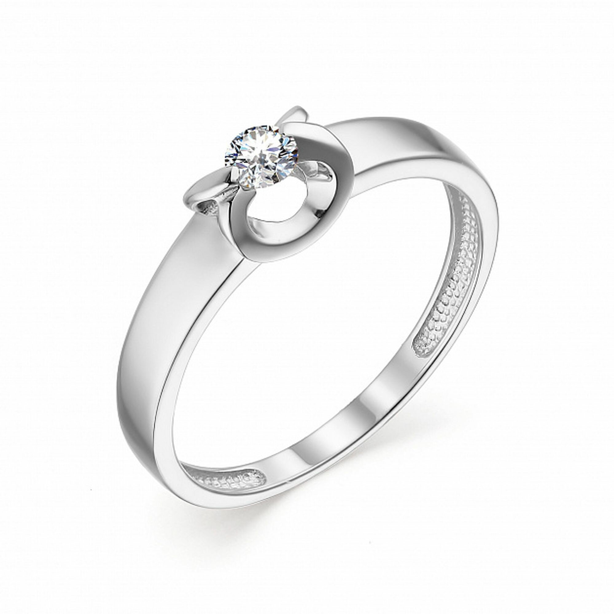 Кольцо, белое золото, 585 проба, бриллиант