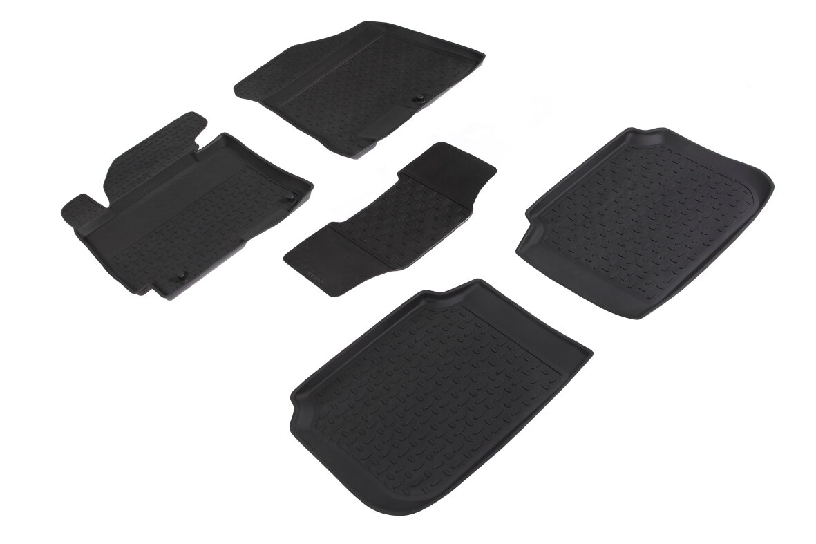 Резиновые коврики с высоким бортом Seintex для KIA Cerato III / Classic 2013-н. в.