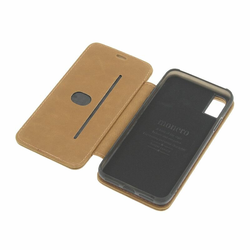 Чехол из натуральной кожи состоящий из двух частей IPhone X / XS (желтый)