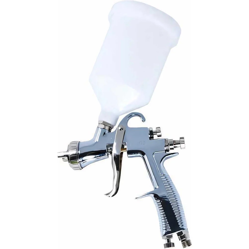 Краскопульт Русский Мастер K-400 д=2.5 мм, хром, верхний бачок РМ-383700, с верхним бачком