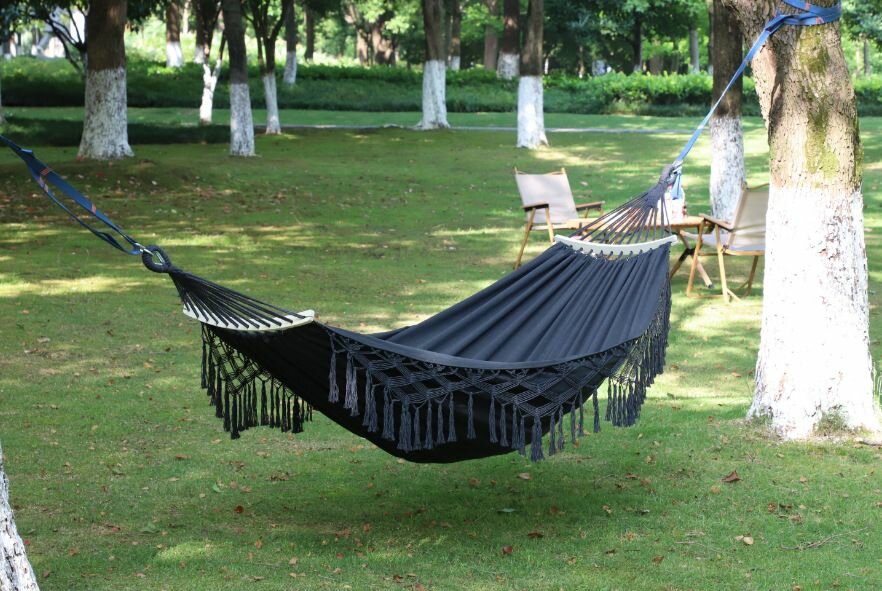 Плетеный гамак-качели из холста, 200*150 см-