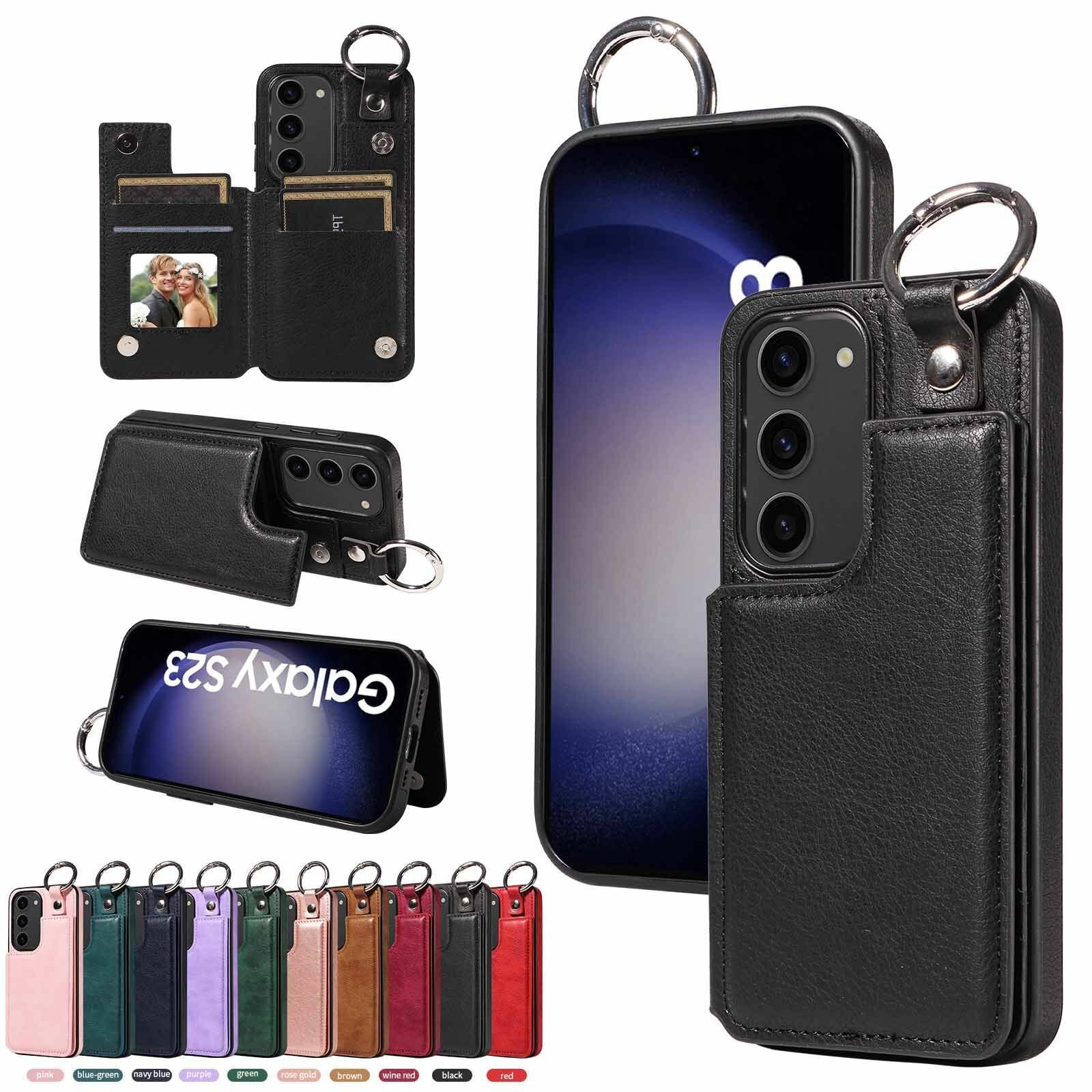 Кожаный чехол для Samsung Galaxy S23 /(Самсунг Галакси с23) с отделением для карты/ Чехол-кошелек для / Кожа высокого качества