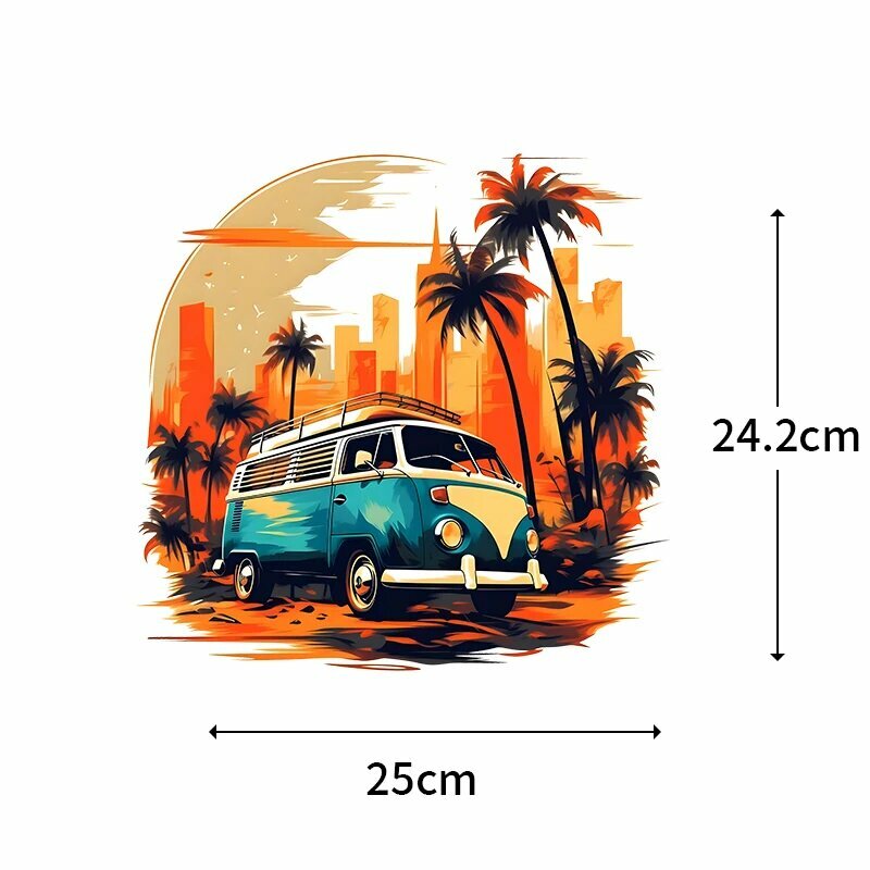 Термонаклейки для одежды "Городской пейзаж", 25 см yzhth00118-1