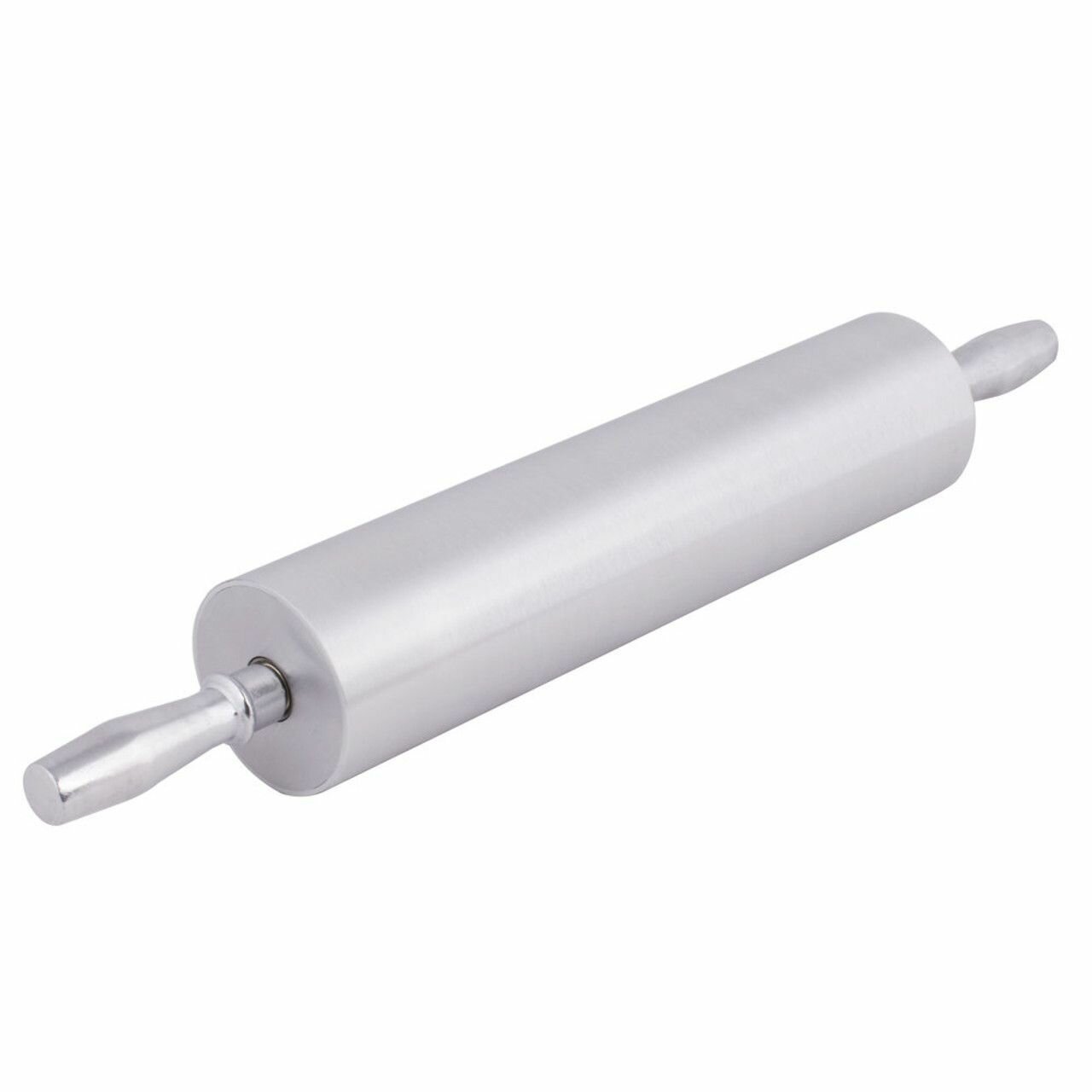 Скалка для теста вращающаяся алюминиевая, D-9 см, L-38 см, Henry.