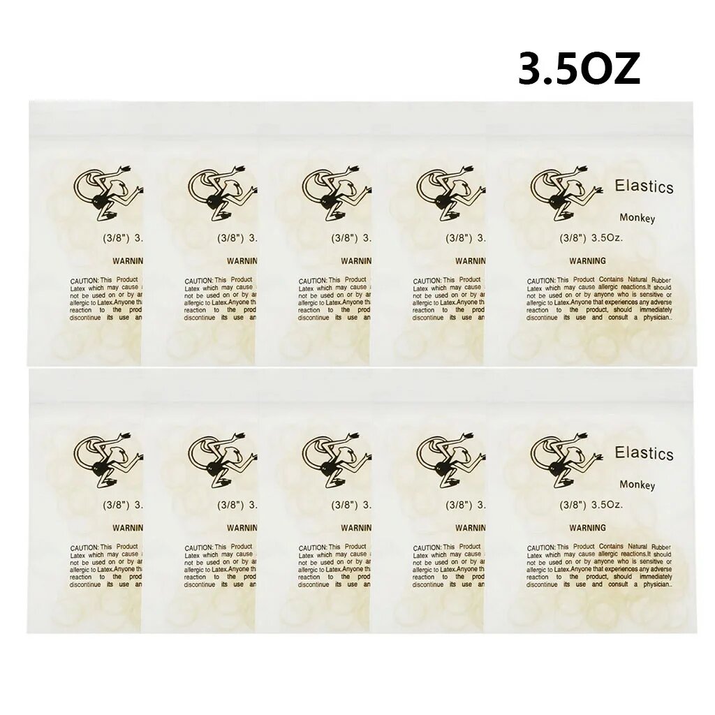 Эластичные резинки для брекетов Monkey 3.5OZ 10Bag