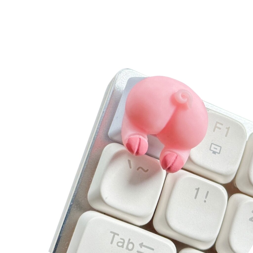 Индивидуальность симпатичный розовый поросячий зад keycap cross axis keyboard keycap,