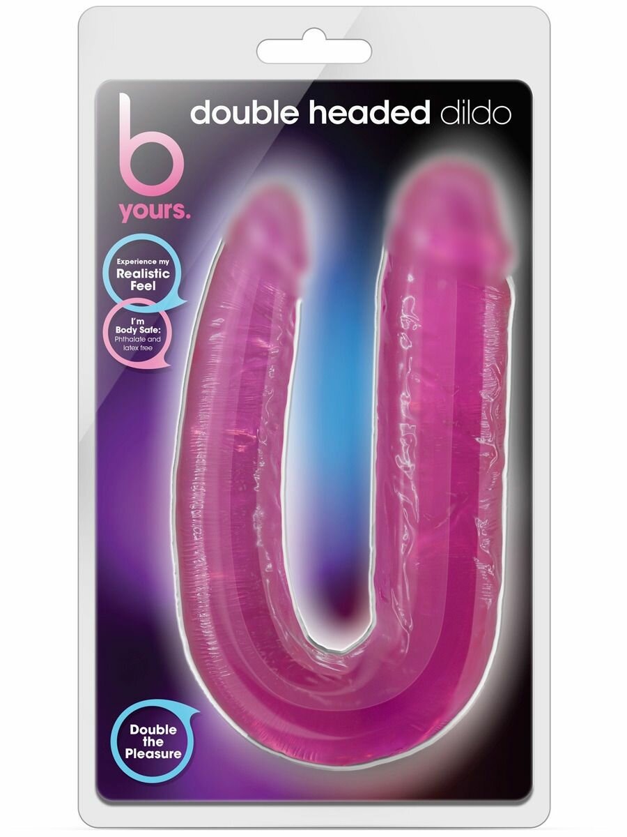 Двусторонний анально-вагинальный фаллоимитатор "Double Headed Dildo Pink" 46см