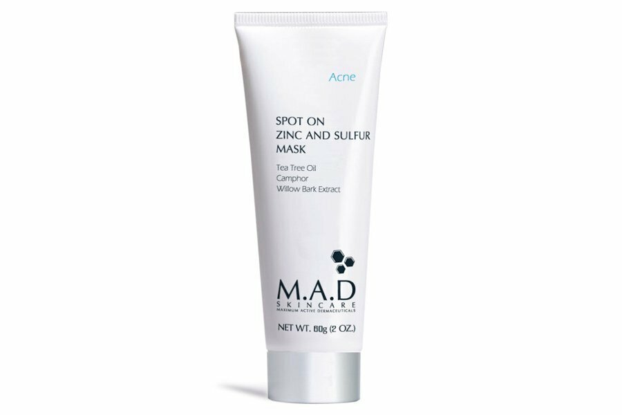 M.A.D Skincare Spot On Zinc and Sulfur Mask Подсушивающая маска с цинком и серой 60 г