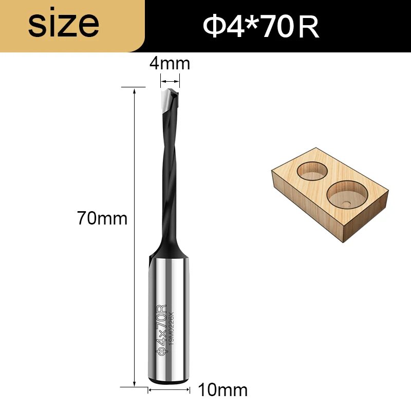 Tideway ружейное сверло для дерева 4-30 мм 4x70R