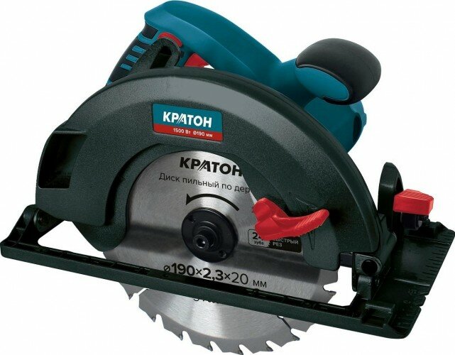 Пила циркулярная сетевая кратон PCS-1500/190 Профи [3 03 01 017]