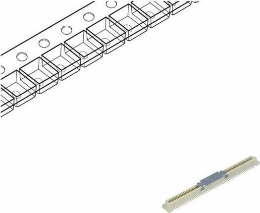 Разъем AMPHENOL 61082-121402LF Разъем: плата-плата PIN 120 0,8мм H 3,7мм Серия: BergStak 0,8А 1шт