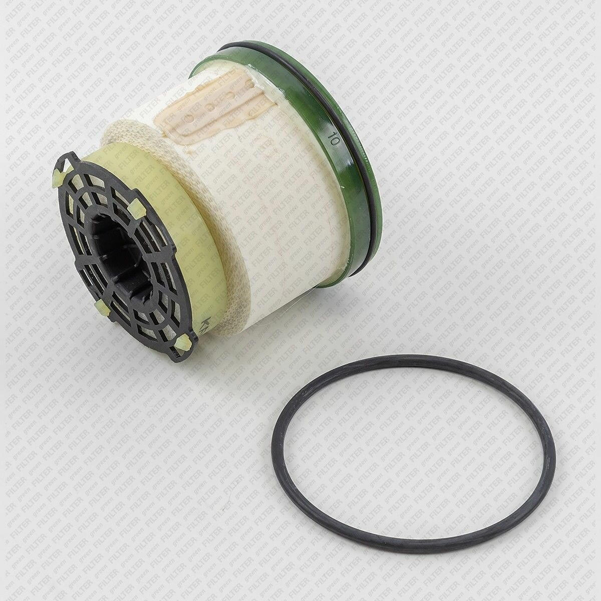 Фильтр топливный для TOYOTA Hilux / Hiace/ Commuter и MITSUBISHI Pajero Sport / L 200 / Triton 15, Green Filter KF0208