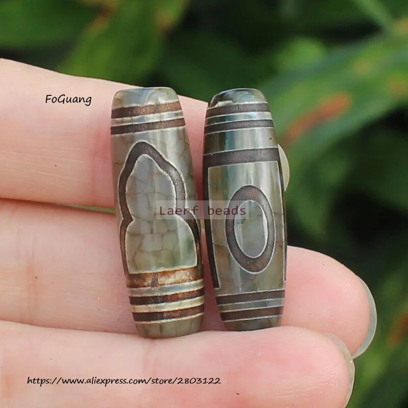 Бусины из тибетского агата Дзи лаerf beads 1eye Mountain