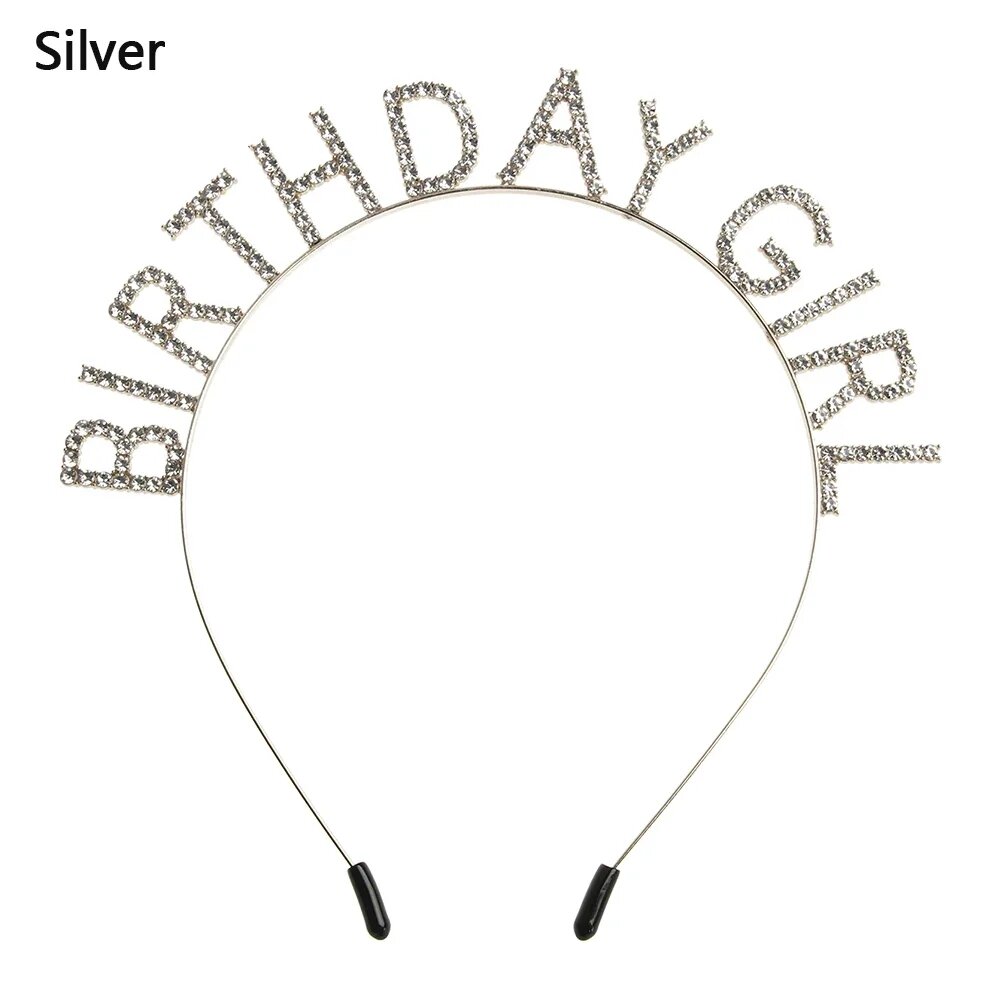 Серебряная тиара "Birthday Girl"