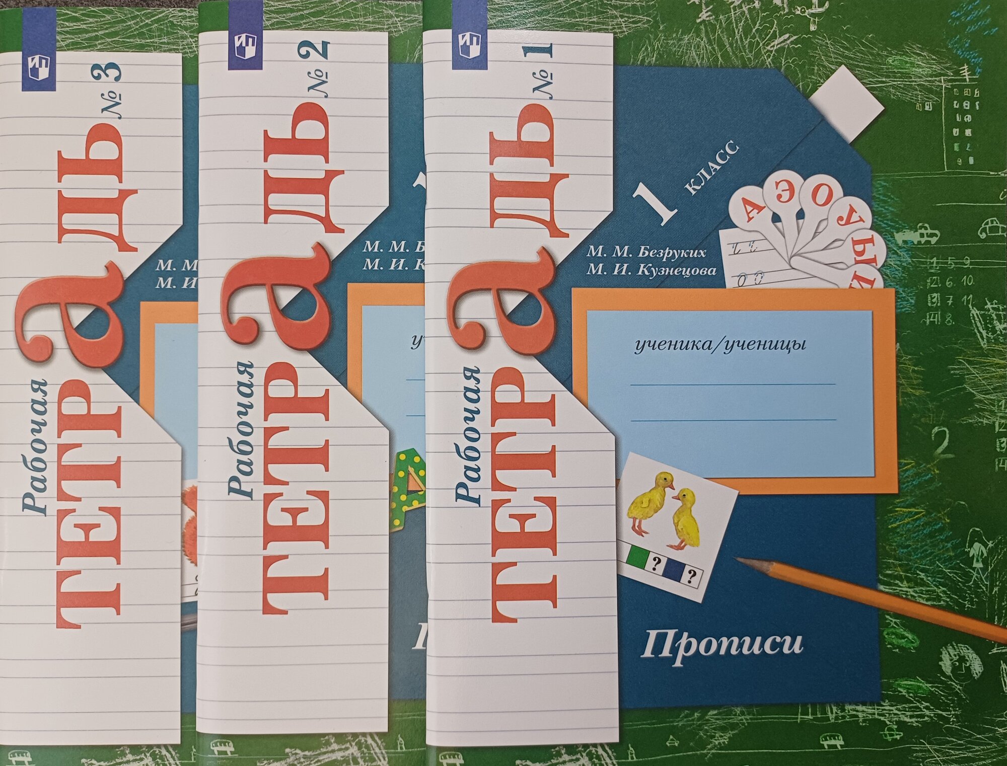 Прописи "Школа XXI века", автор Безруких М, мягкий переплет, для школьников, А4, 3 части