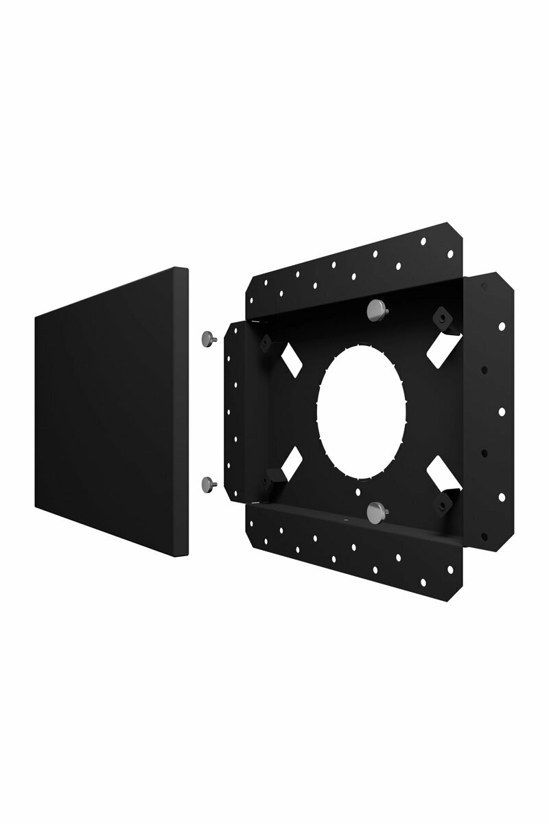 Решетка вентиляционная встраиваемая ERA 3020SGR 300х200 мм окраш. сталь цвет черный матовый,