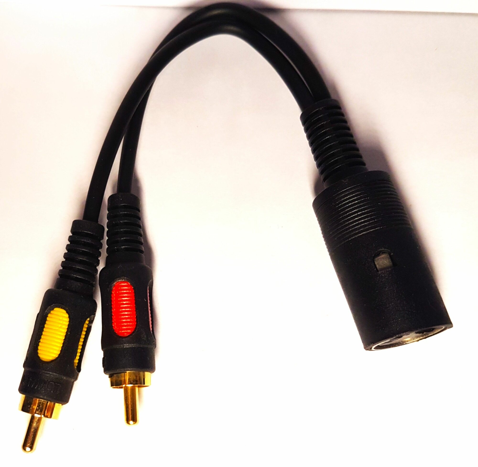 Шнур-переходник 5Din гнездо - 2RCA шт. литой
