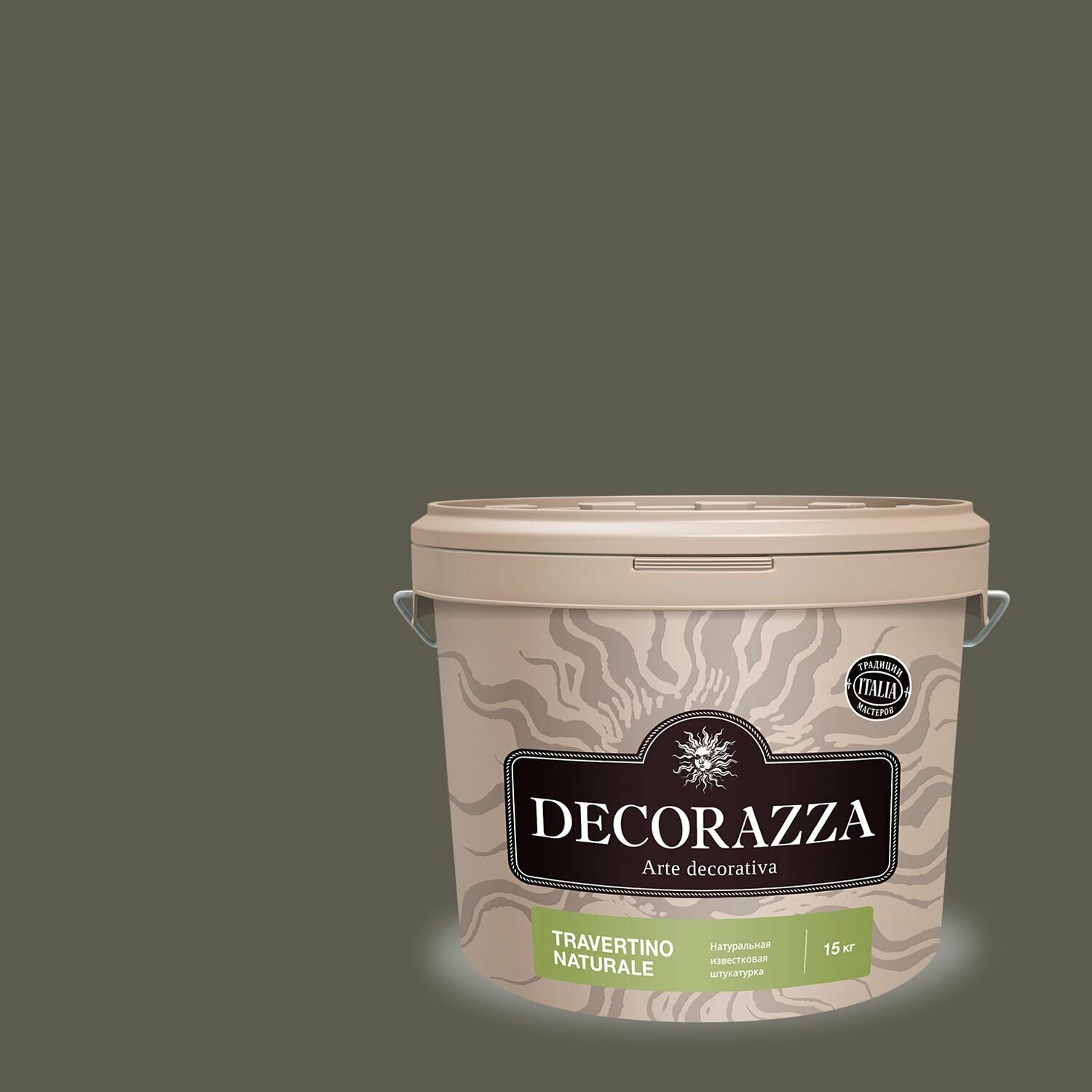 Декоративная известковая штукатурка с эффектом камня Decorazza Travertino Naturale (15кг) TRN 10-16