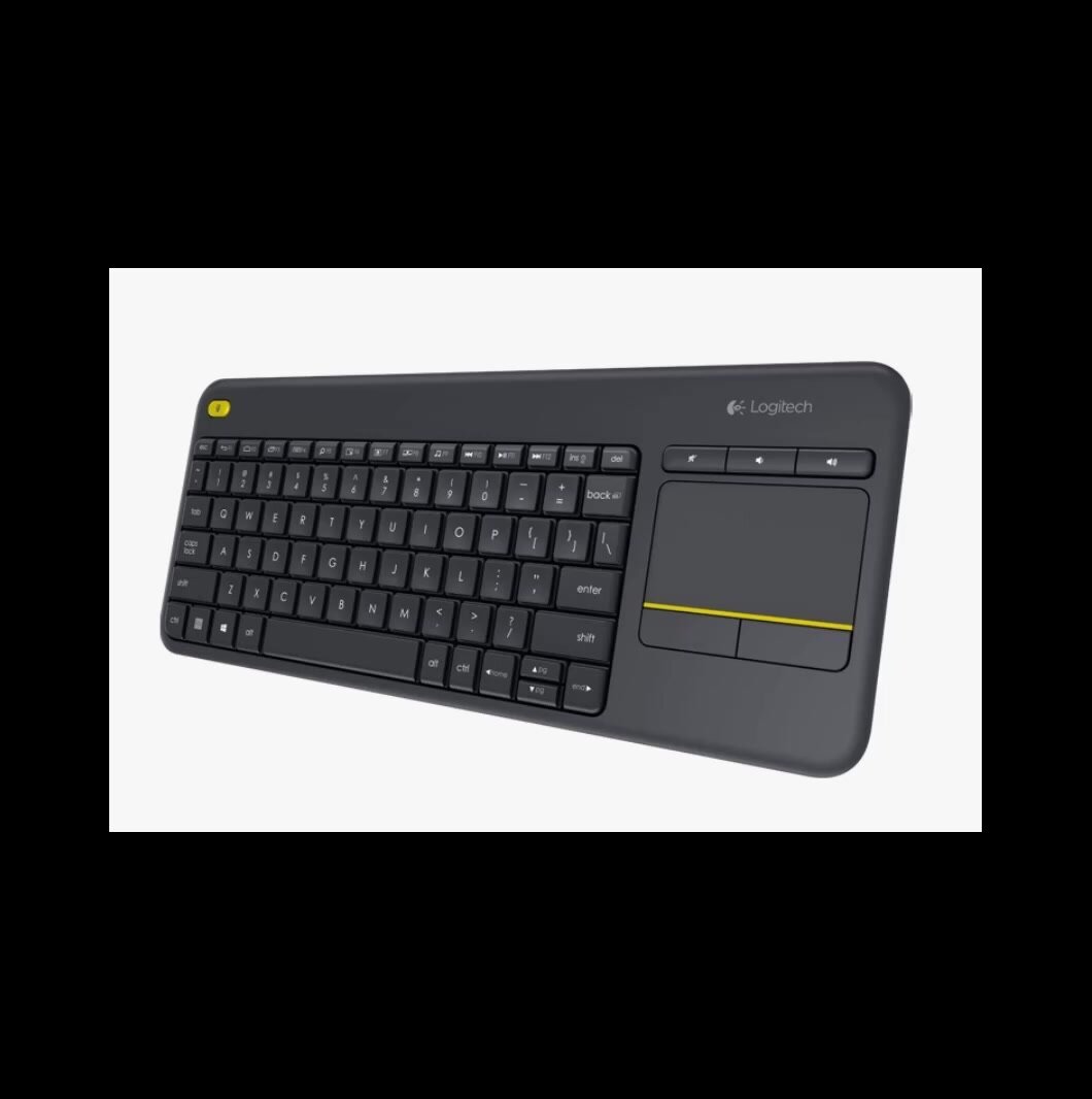Клавиатура беспроводная Logitech K400 PLUS, Английская клавиатура ...