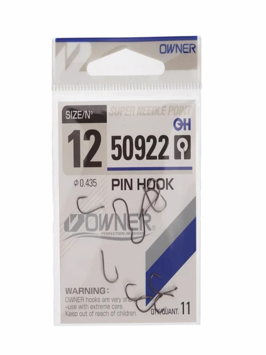 Крючки OWNER PIN HOOK, модель 50922, размер 12.