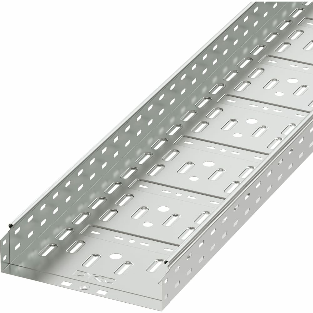 Перфорированный лоток DKC 300х100 L 2000, горячеоцинкованный 35334HDZ, 100 мм