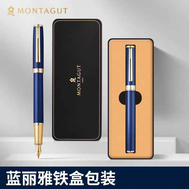 Авторучка MONTAGUT, высококачественная, офисная, металлическая, с чернилами, для деловых встреч, сувенир