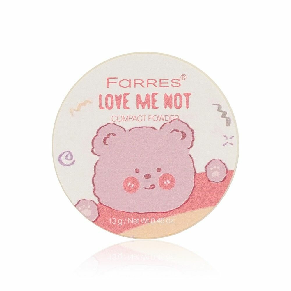 Рассыпчатая пудра для лица Farres Love me Not, Тон Натуральный