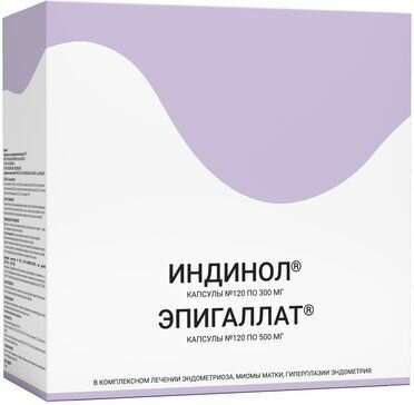 Биологически активная добавка "Индинол", капсулы, 300+500мг, 240шт — фото 1