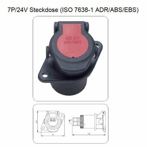 Розетка ABS/EBS 7-полюсная ISO7638 / 24V STARKMEISTER S280357