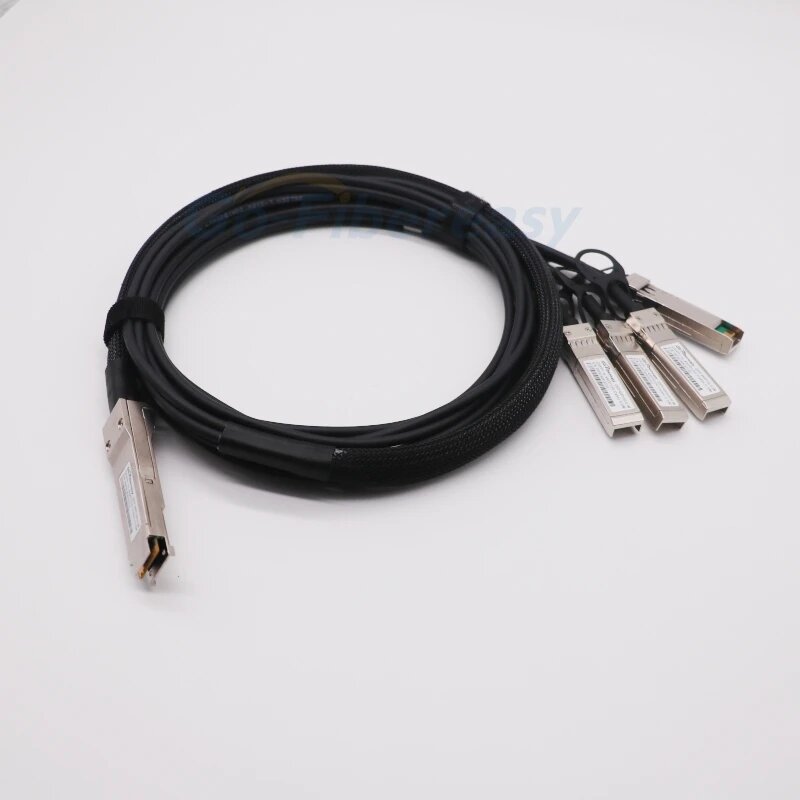 Go-Fibereasy 40G DAC Cable QSFP+ to 4x10G SFP+ Passive Copper 3 Meters AWG30