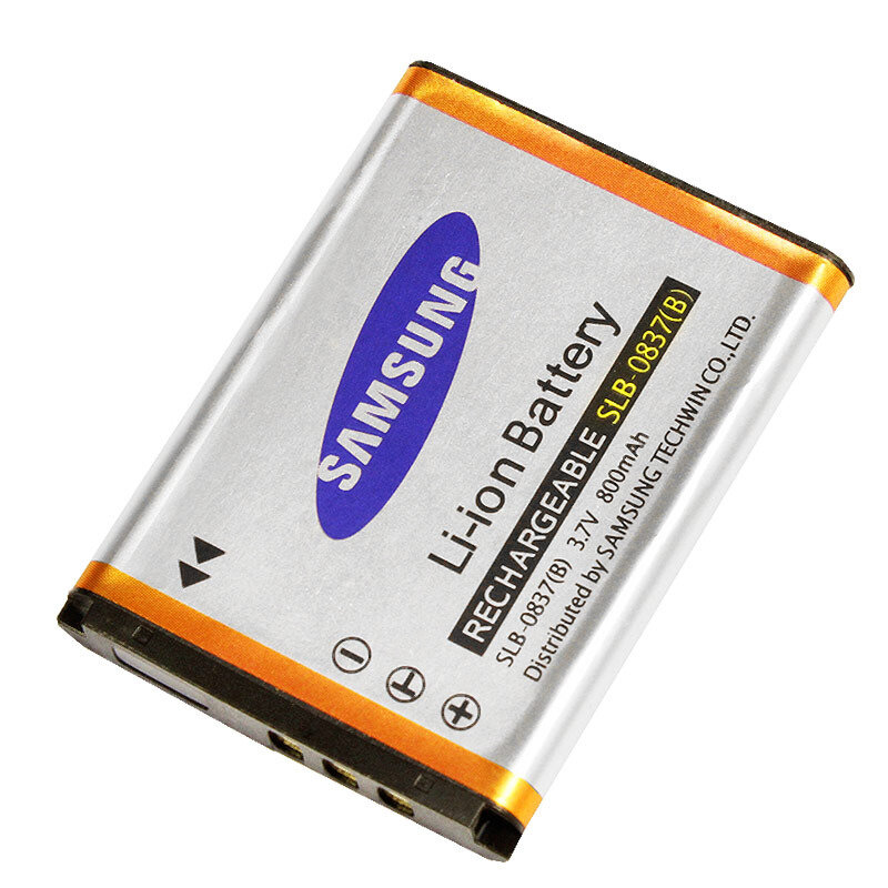 Аккумуляторная батарея для Samsung SLB-0837B емкостью 800mAh для цифровых фотоаппаратов Samsung