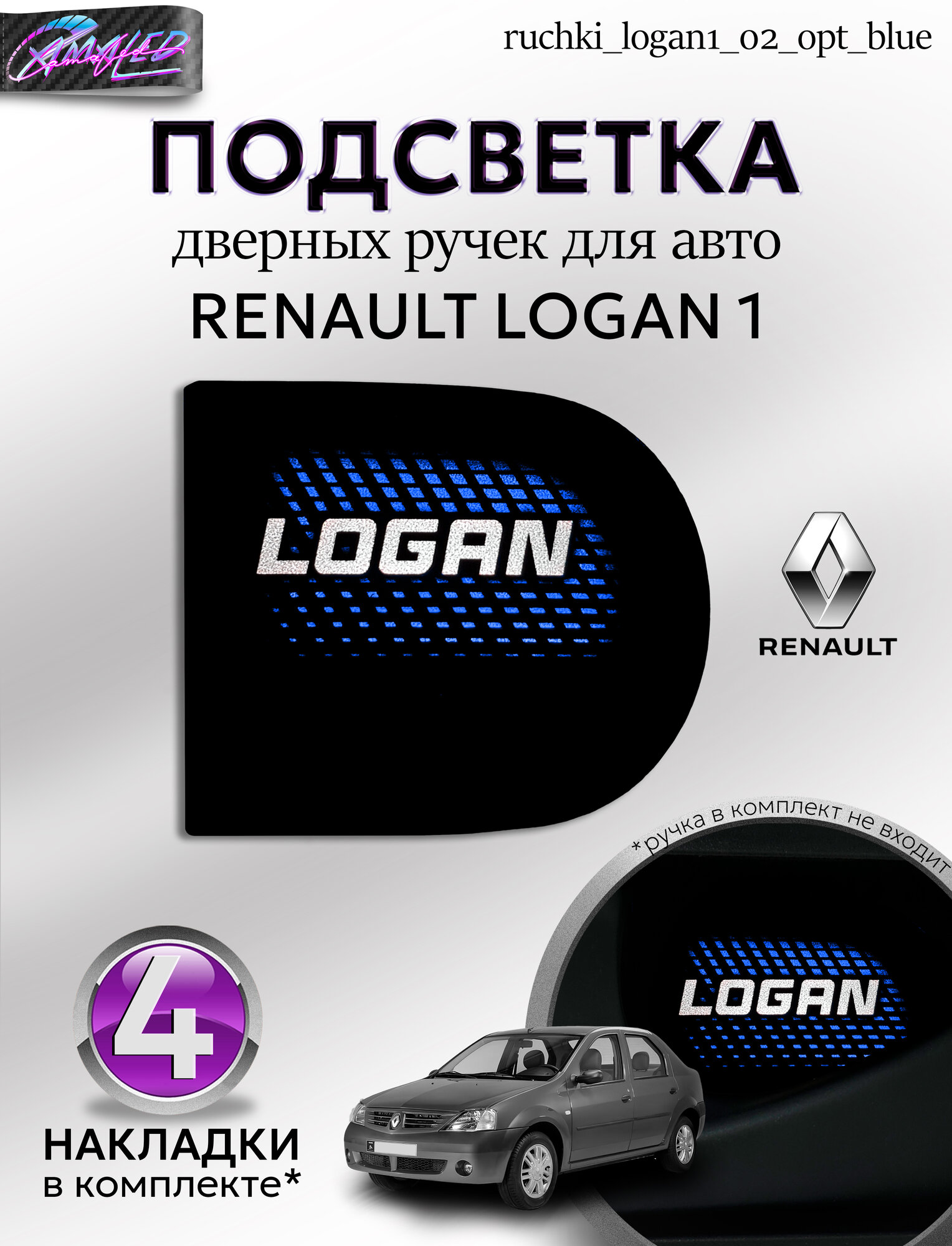 Подсветка, накладка дверных ручек