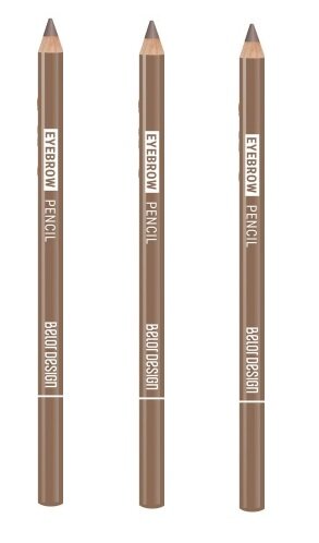 Карандаш для бровей BelorDesign , тон 108 русый, 3 шт