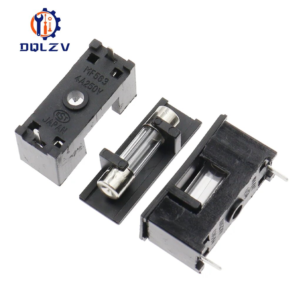 Держатель предохранителей DQLZV MF563 5x20 мм 0,1-4А 250В 3A, 5PCS