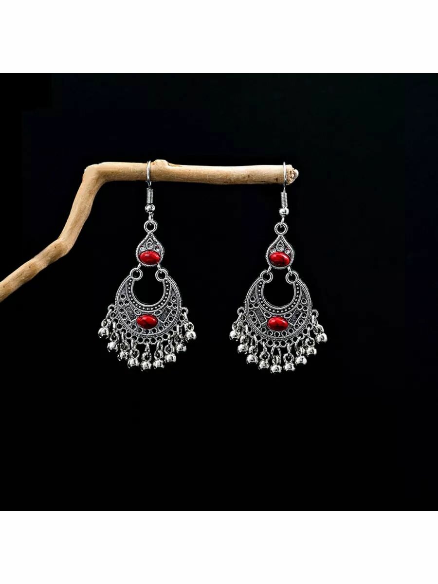 Серьги be self true, эмаль, бирюза синтетическая