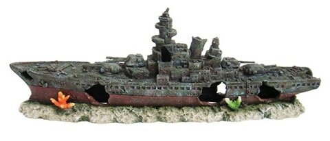 Грот Декор грот для аквариума Корабль, 50 х 11,5 х 19,5 см, BARBUS, Decor 049
