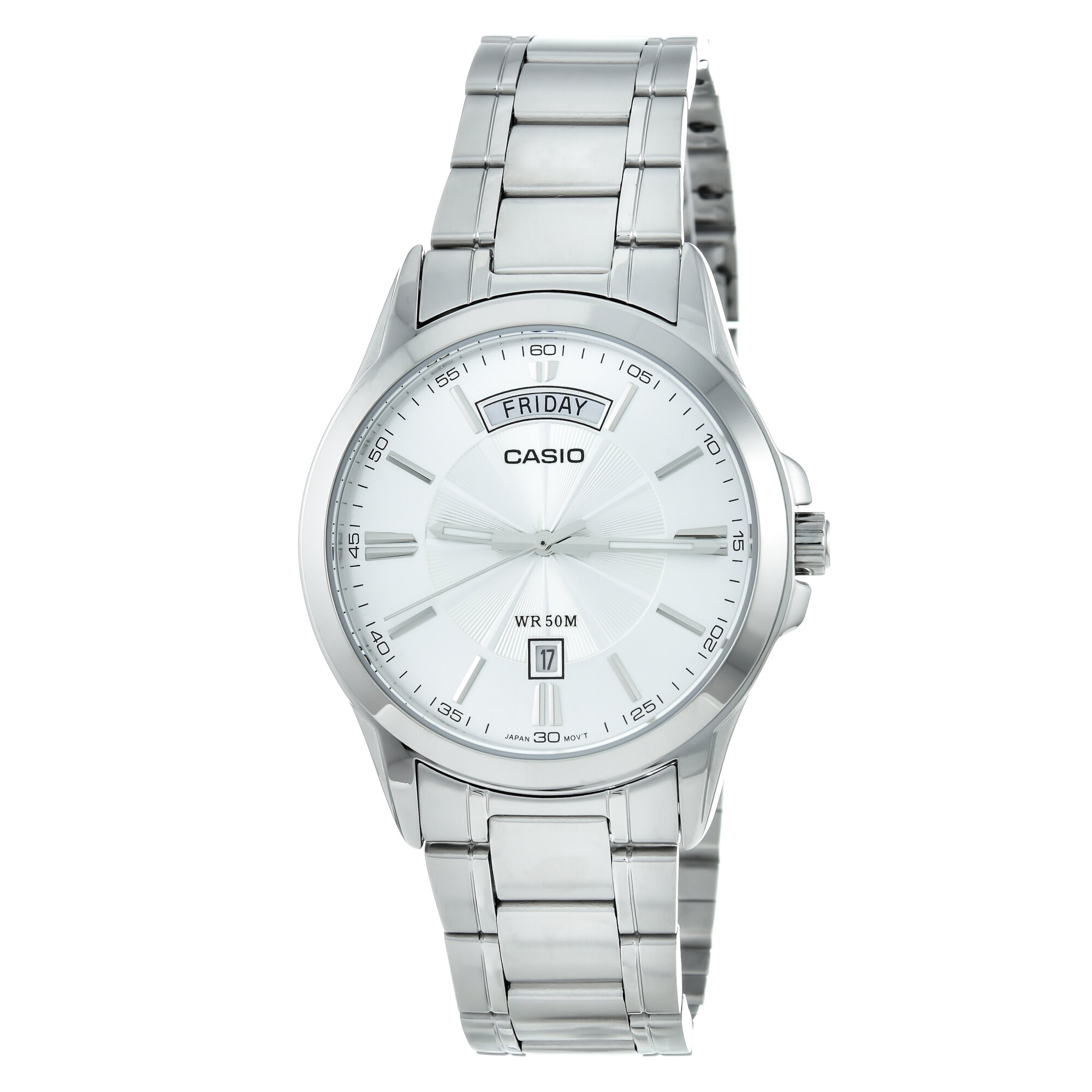 Наручные часы CASIO Классика, хром