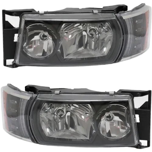 Фары автомобильные, 2 шт, арт. Фары Scania 5 series нового образца черные